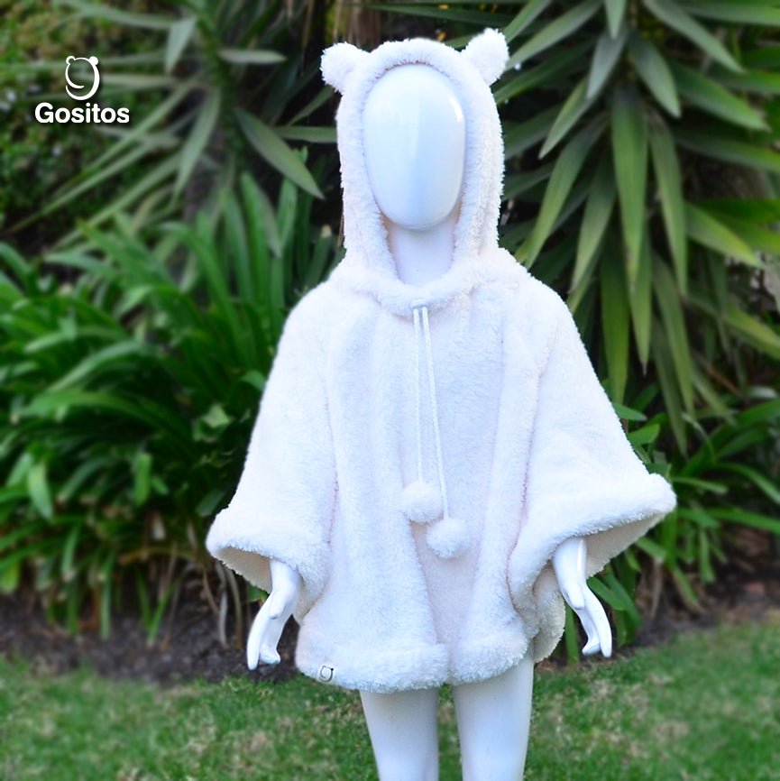 Poncho Osito Blanco – Gositos.cl